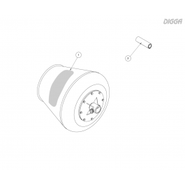 Cement Mixer 4 CU FT - Decals
